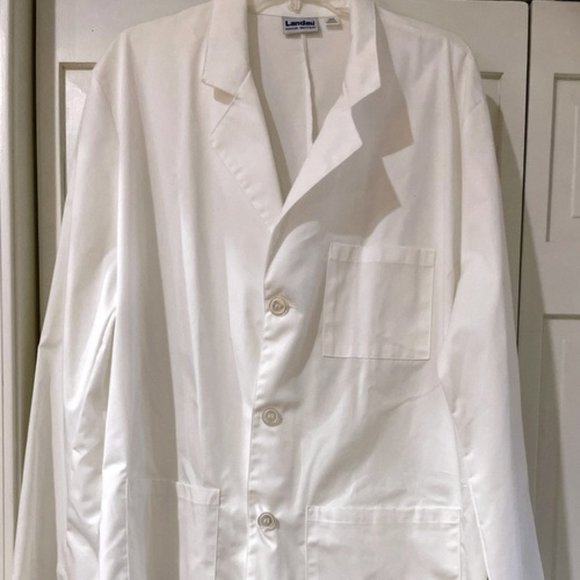 Landau | Jackets & Coats | Landau 3224 Mens Doctor Lab Coat 46l ...